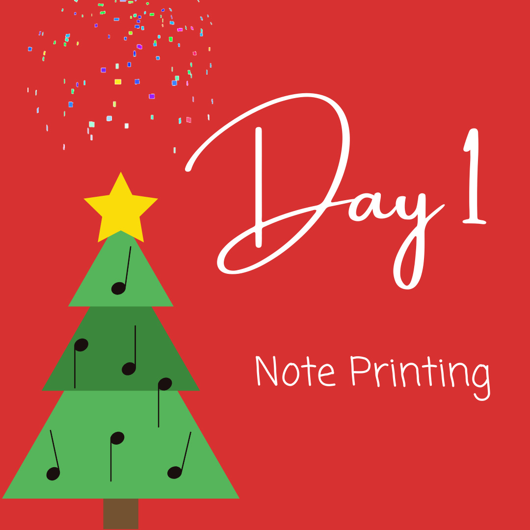 Day 1: Note Printing – Piano Possibilities