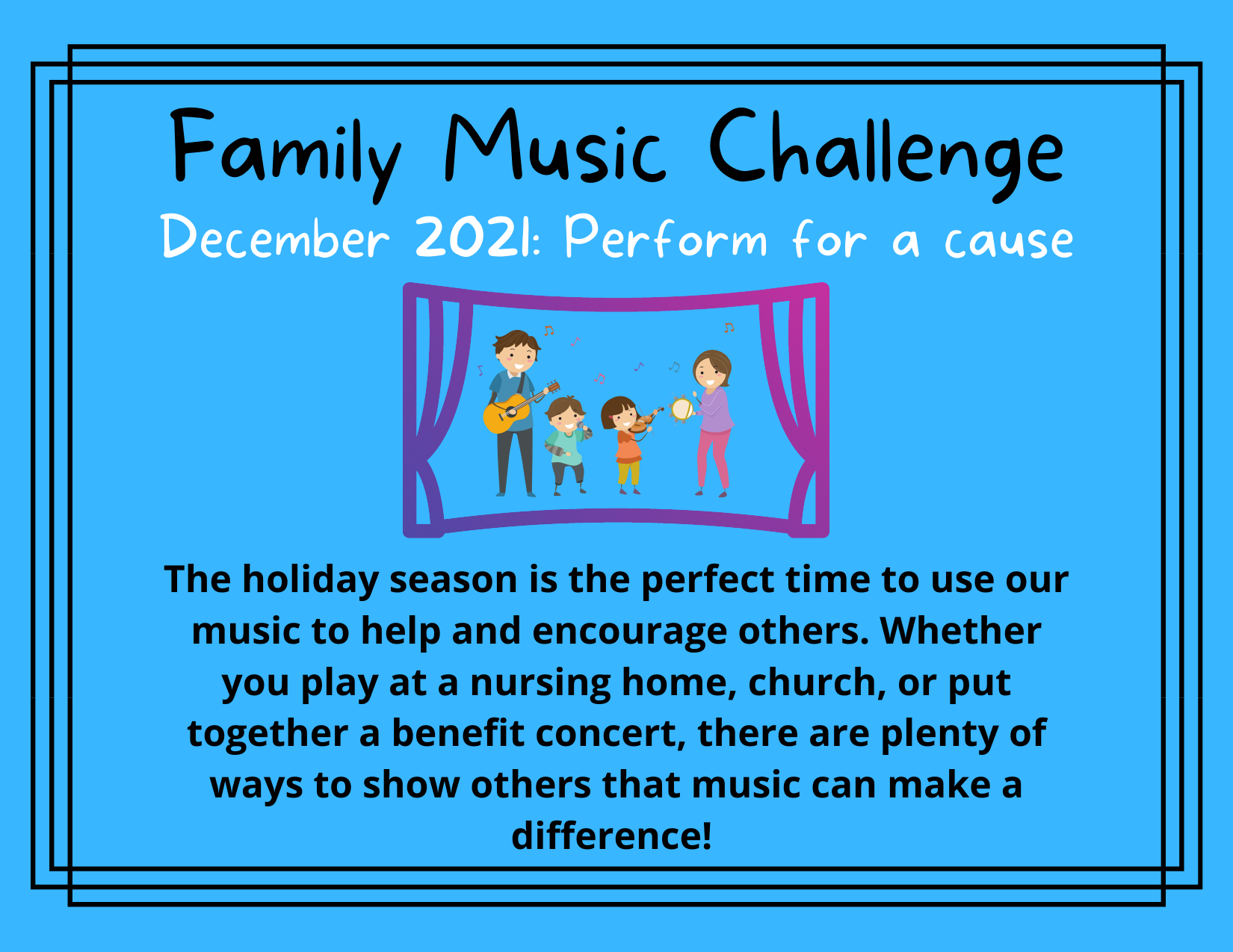 Family Music Challenges – Piano Possibilities